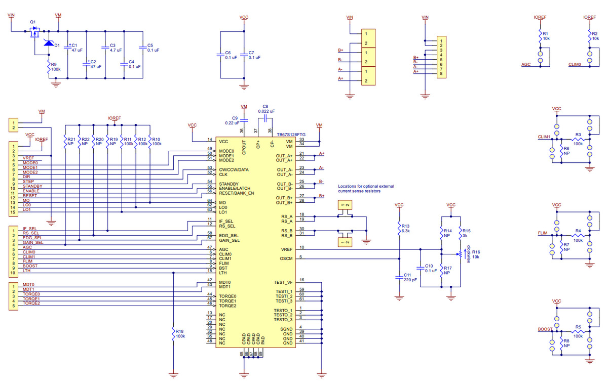 TB67S128FTG Stepper Motor Driver Carrier - Optimus Digital