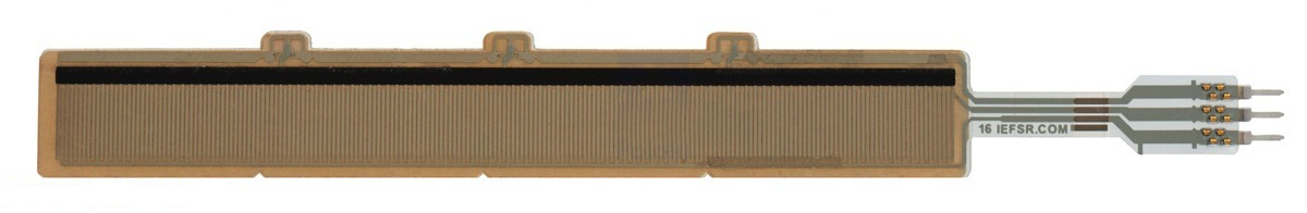 Force-Sensing Linear Potentiometer: 4.0"x0.4" Strip, Customizable ...
