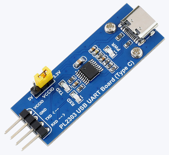 PL2303 USB To UART (TTL) Communication Module, USB-C Connector ...
