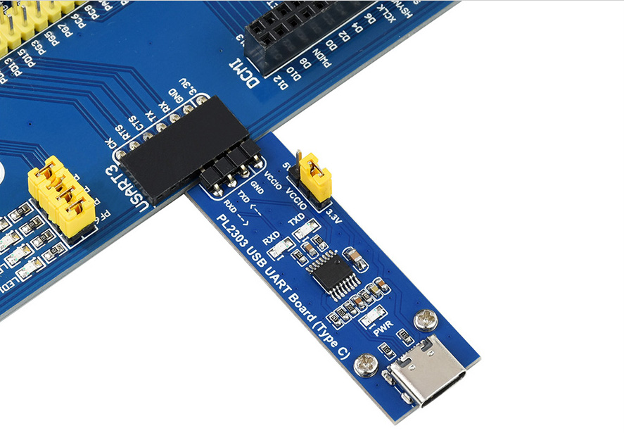 PL2303 USB To UART (TTL) Communication Module, USB-C Connector ...