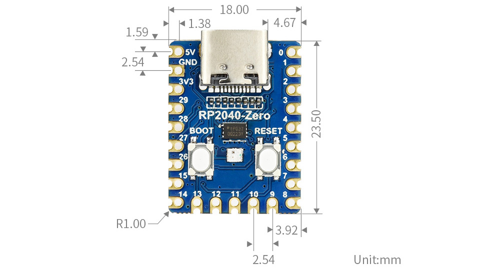 RP2040-Zero, a Pico-like MCU Board Based on Raspberry Pi MCU RP2040 ...