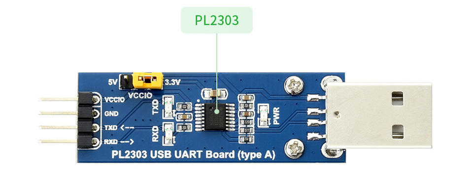 PL2303 USB To UART (TTL) Communication Module V2, USB-A Connector ...