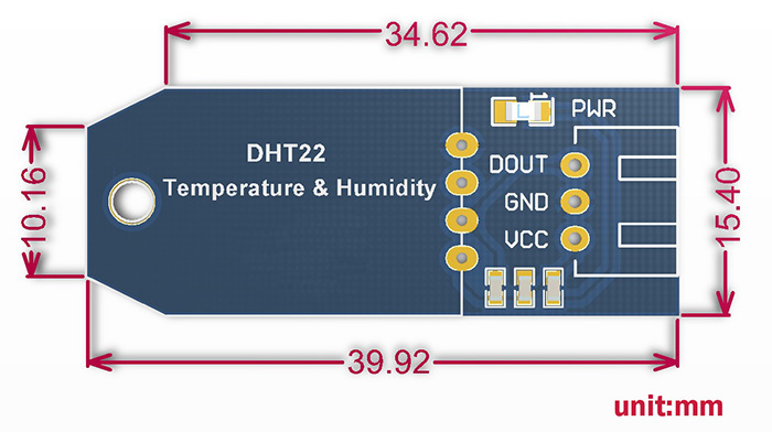 DHT22 Temperature-Humidity Sensor - Optimus Digital